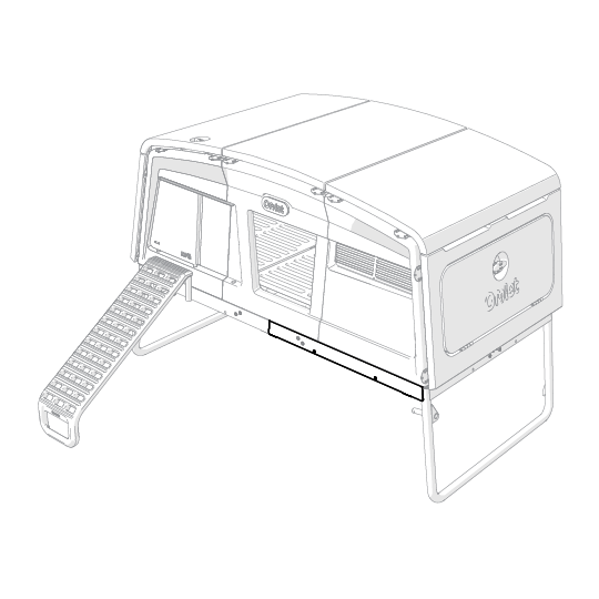 Eglu Pro - Linker achtersteun Frame | Omlet