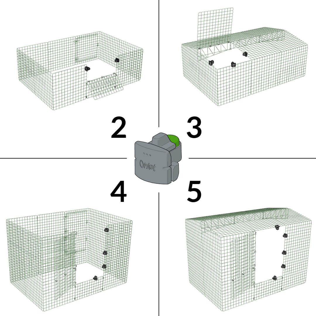 Easy Access sloten voor Zippi ren - 4 stuks | Omlet